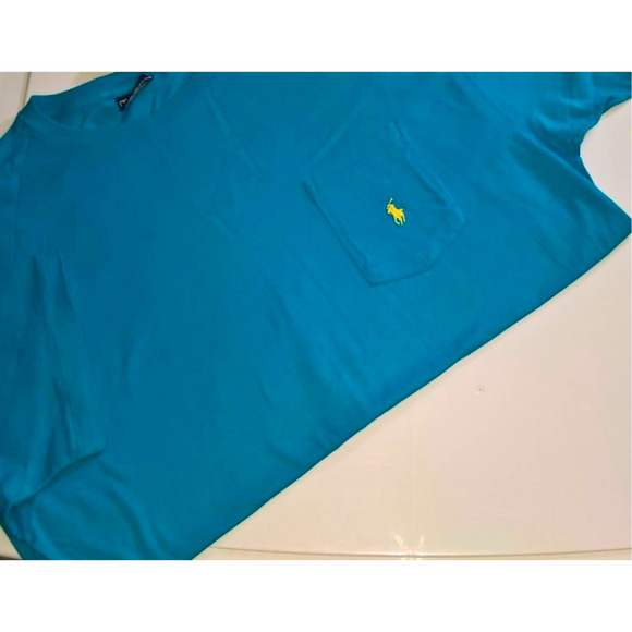 Polo Ralph Lauren | Shirts | Nwt Rl Polo Teal Crew Neck Pocket Tshirt ...